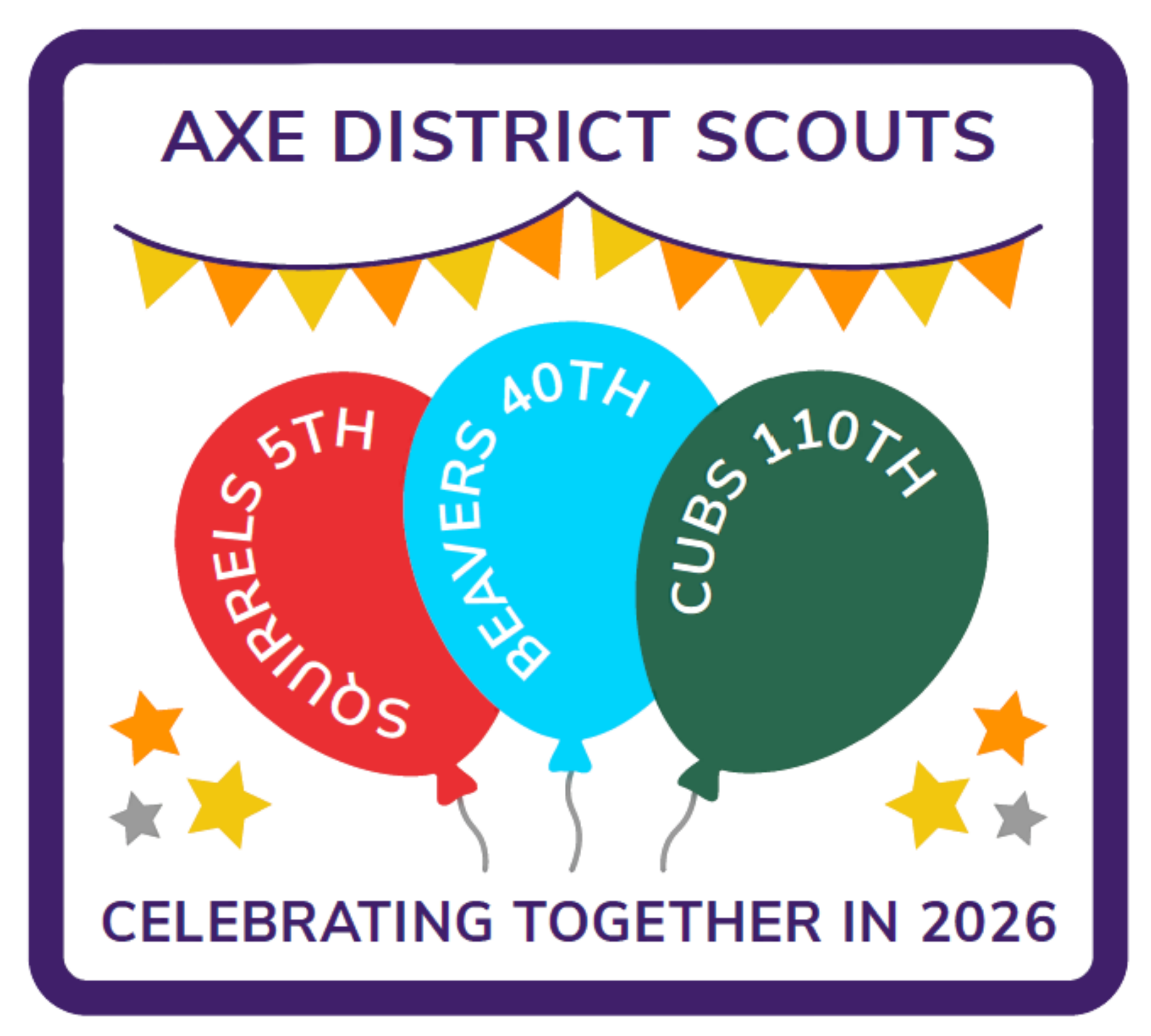 District Birthday Party Badge | Axe District